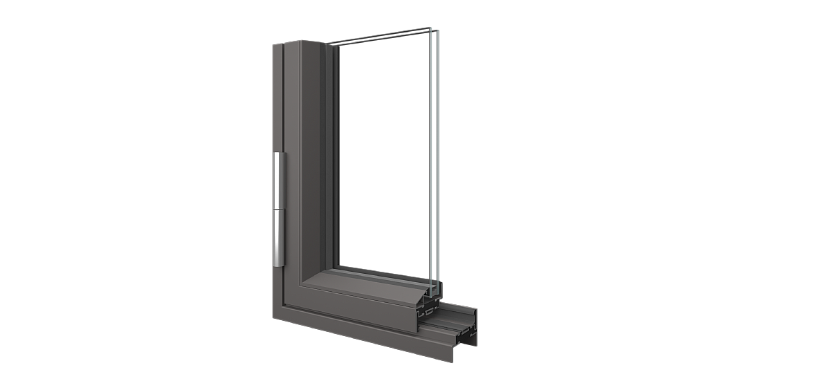 SLIM65 Minimalist inward opening door